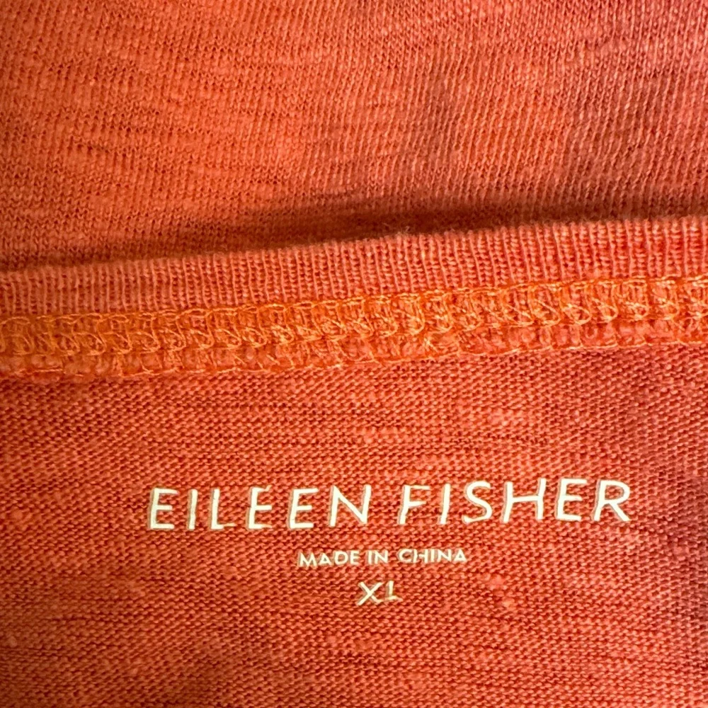 Eileen Fisher | Tops | Eileen Fisher Coral Short Sleeve Tee | Poshmark